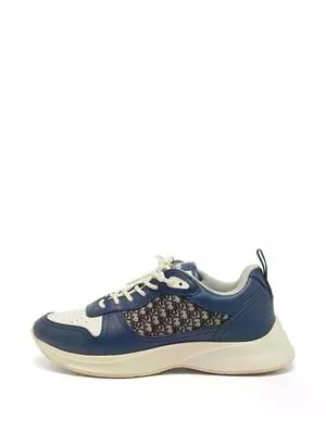 Dior B25 Runner Sneakers With Navy Oblique Jacquard Panels