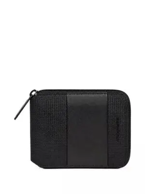 PIQUADRO Perforated Panelled Wallet - Black