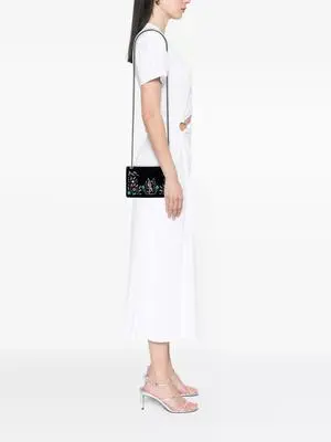 Saint Laurent 2017 Small Suede Monogram Stone Studded Kate Crossbody Bag