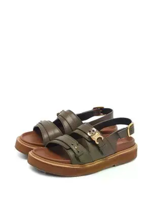 Celine Clea Triomphe Slingback Sandals