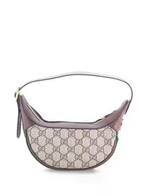 Gucci Ophidia Half Moon Bag Gg Coated Canvas Mini Hobo Bag