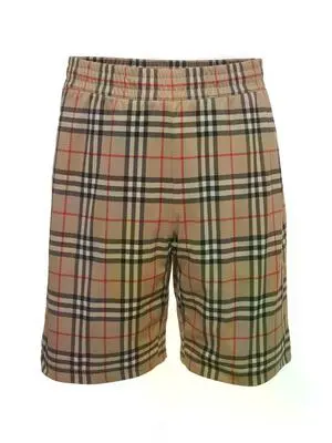 Burberry Check-print Jersey Shorts
