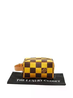 LOUIS VUITTON 2024 Locker Dopp Kit Damier Pop Wash Bag