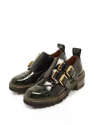 See By Chloé Double-buckle Oxford Shoes - Black