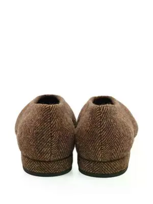 Loro Piana Rebecca Chevron Ballet Flats