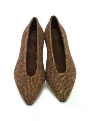 Loro Piana Rebecca Chevron Ballet Flats