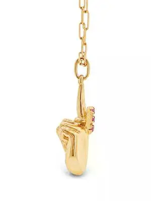 DI VOLPE Milano Borsa Ruby Embellished Necklace Pendant