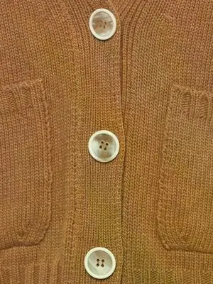 Off-White Floral Embroidered Knit Cardigan