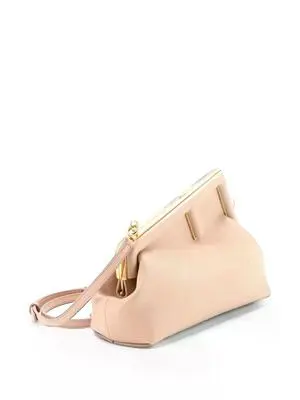 Fendi First Bag Leather Small Clutch Bag - Neutrals