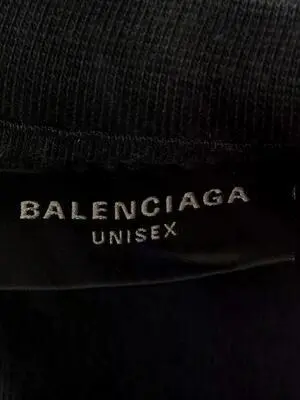 Balenciaga Faded-effect Logo-print T-shirt
