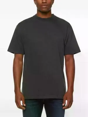 Balenciaga Faded Effect Logo Print T-shirt - Grey