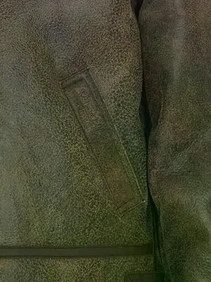 SCHOTT Shearling-lined Leather Biker Jacket
