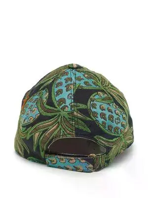 Gucci Pineapple Jacquard Baseball Cap - Black