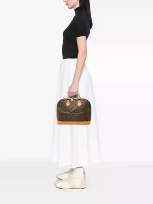 LOUIS VUITTON 1996 Monogram Alma Pm Handbag - Brown