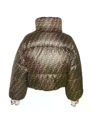 Fendi X Fila Zucca-pattern Reversible Puffer Jacket