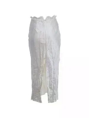 Magda Butrym Crochet-trim Slit Maxi Skirt