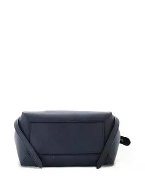 Celine Belt Bag Textured Leather Nano Shoulder Bag - Blue
