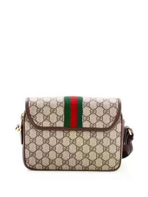Gucci Ophidia Flap Gg Coated Canvas Small Shoulder Bag