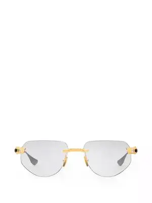 Dita Grand Imperyn Rimless Geometric-frame Sunglasses - Gold