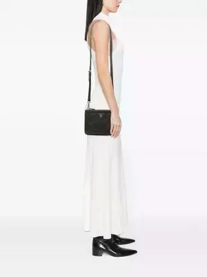 Prada Vitello Phenix Double Zip Crossbody Bag