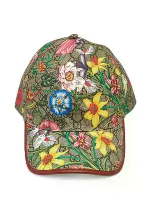 Gucci Claudia Floral-print Baseball Cap