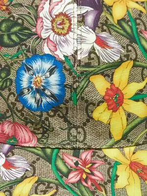 Gucci Claudia Floral-print Baseball Cap