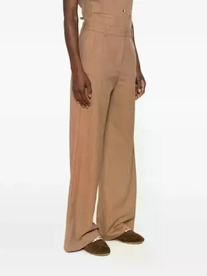 Maje Belt-loop Pinstriped Trousers