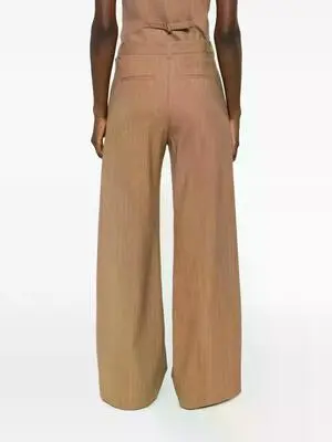 Maje Belt-loop Pinstriped Trousers