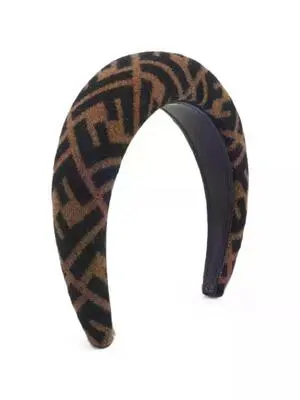 Fendi Zucca Padded Hair Band - Brown