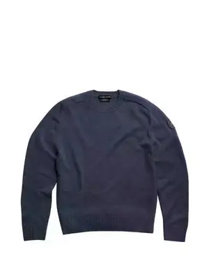 Canada Goose Logo Patch Merino Sweater - Blue