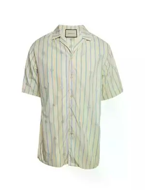 Gucci Gg-monogram Striped Shirt