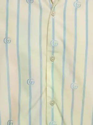 Gucci Gg-monogram Striped Shirt