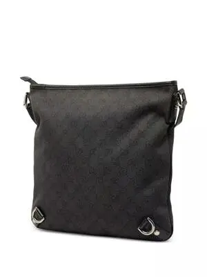 Gucci Gg Monogram Denim Abbey D-ring Crossbody Bag