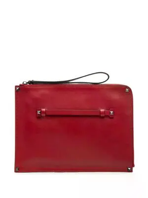 Valentino Garavani Leather Rockstud Clutch