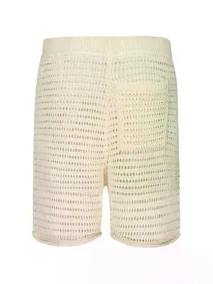 Commas Beige Crochet Knit Shorts
