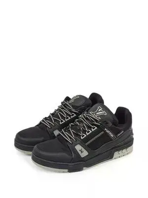 LOUIS VUITTON Trainer Lace-up Sneakers - Black