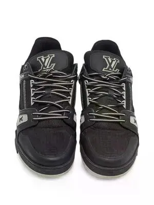 LOUIS VUITTON Trainer Lace-up Sneakers - Black