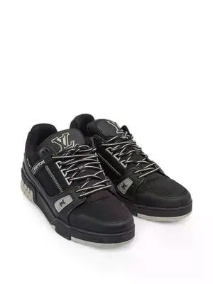 LOUIS VUITTON Trainer Lace-up Sneakers - Black
