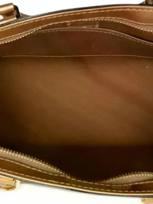 LOUIS VUITTON Monogram Vernis Brea Pm Satchel - Gold