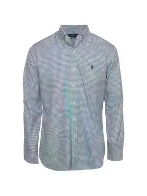 Ralph Lauren Checked Button-down Shirt - Blue
