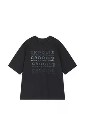 CROQUIS Graphic-print T-shirt - Black