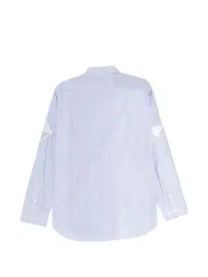 CROQUIS Sailboat-appliqué Striped Shirt