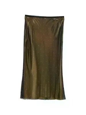 LESS Commuter Polka-dot Skirt