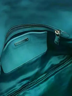 Miu Miu Matelassé Nappa Crystal Chain Satchel