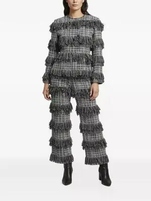 Sonia Rykiel Paris Fringed Tweed Suit