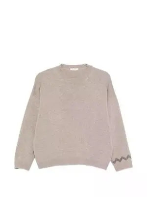 PANICALE Bead-embellished Drop Shoulder Sweater