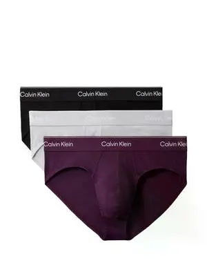 Calvin Klein Icon Logo-waistband Briefs - Purple