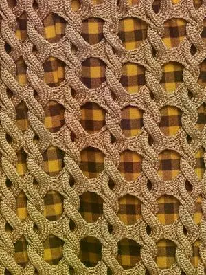 Fendi Openwork Aran-knit Midi Skirt