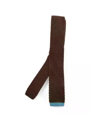 Carolina Herrera Knit Skinny Tie - Brown