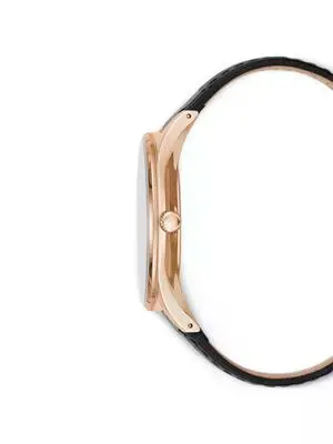 KENNETH COLE Croc-effect Strap 42mm Watch - Black